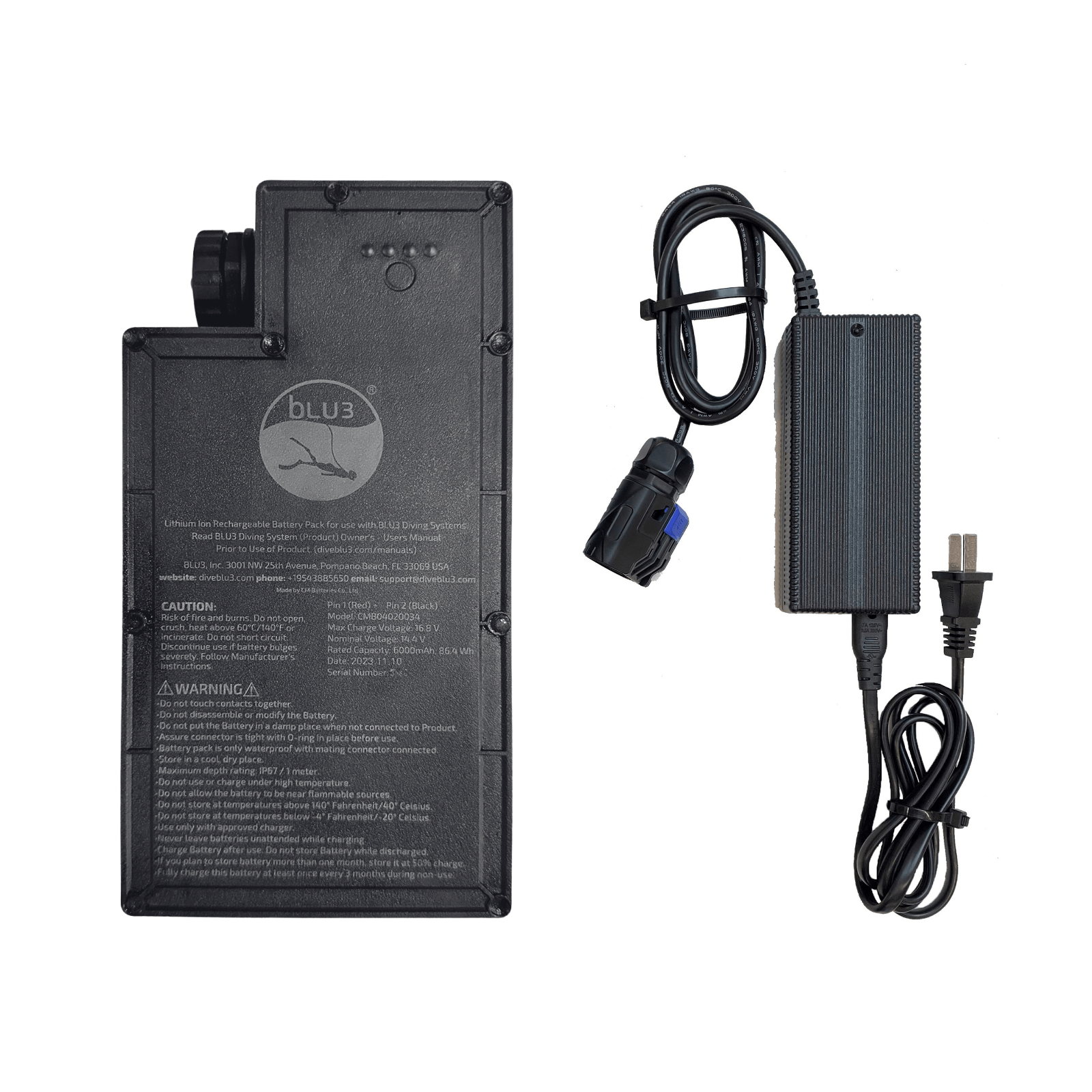 BLU3 Nomad MINI Battery & Charger | Detect-Ed Australia