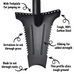 Detect-Ed Black Stealth Shovel | Metal Detecting Shovel – Detect-Ed Australia